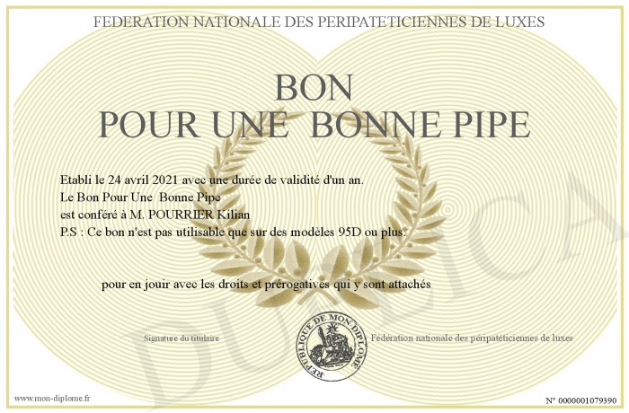 Bon Pour Une Bonne Pipe