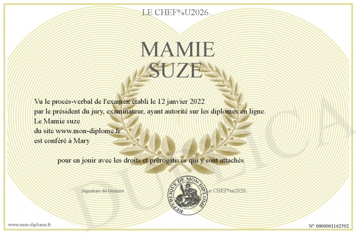 Mamie Suze