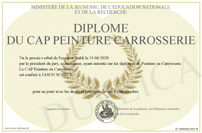 Diplome-du-CAP-Peinture-Carrosserie