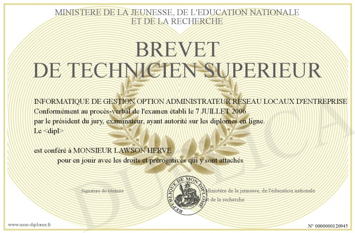 BREVET-DE-TECHNICIEN-SUPERIEUR BREVET-DE-TECHNICIEN-SUPERIEUR