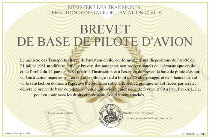 Brevet-de-base-de-pilote-d-avion Brevet-de-base-de-pilote-d-avion