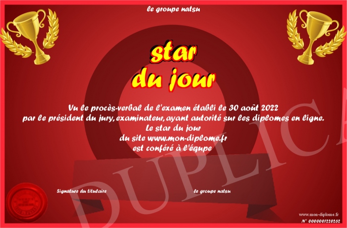 star-du-jour