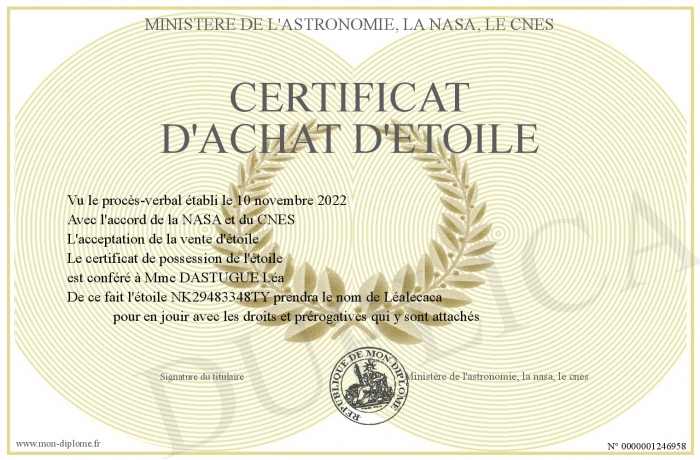 certificat-d-achat-d-etoile