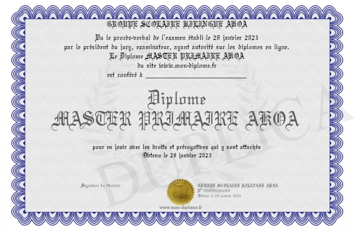 Diplome-MASTER-PRIMAIRE-AKOA