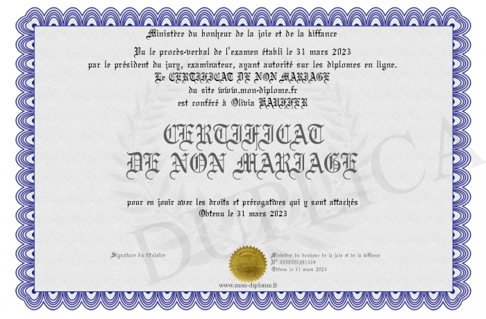 Certificat De Non Opposition Au Mariage | Chtoby Pomnili