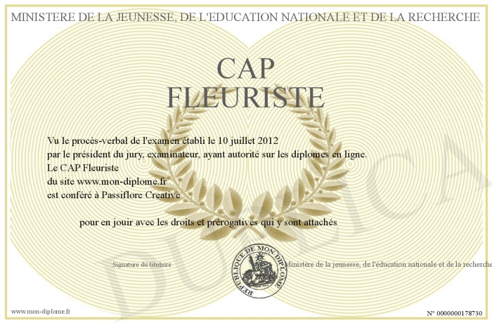 CAP-Fleuriste