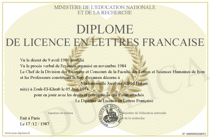 diplome-de-Licence-en-lettres-Francaise