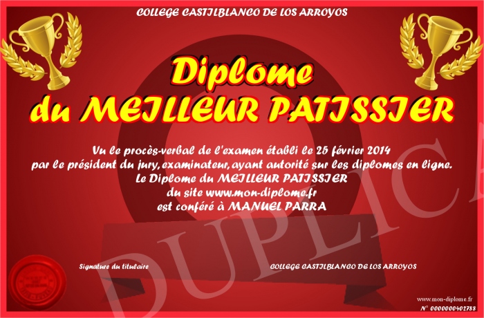 Diplome-du-MEILLEUR-PATISSIER Diplome-du-MEILLEUR-PATISSIER