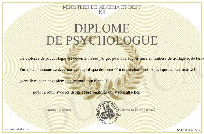 Diplome De Psychologue