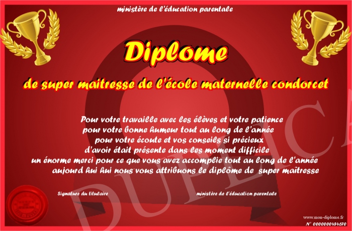 Diplome-de-super-maitresse-de-l-ecole-maternelle-condorcet