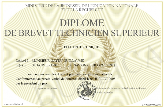 Diplome-de-BREVET-TECHNICIEN-SUPERIEUR Diplome-de-BREVET-TECHNICIEN-SUPERIEUR