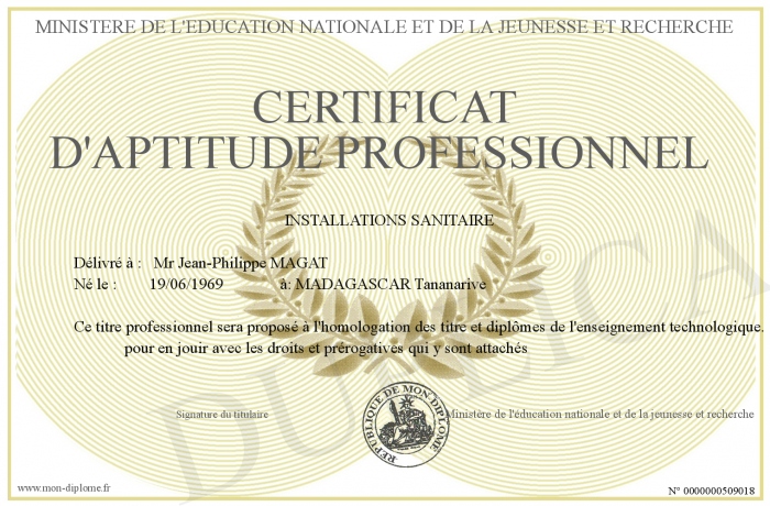 certificat-d-aptitude-Professionnel