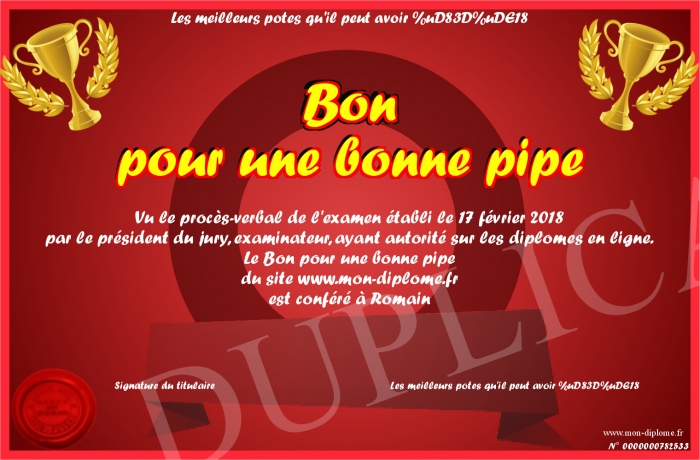 Bon Pour Une Bonne Pipe