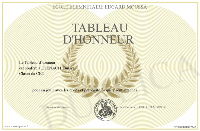 Tableau-d-honneur Tableau-d-honneur