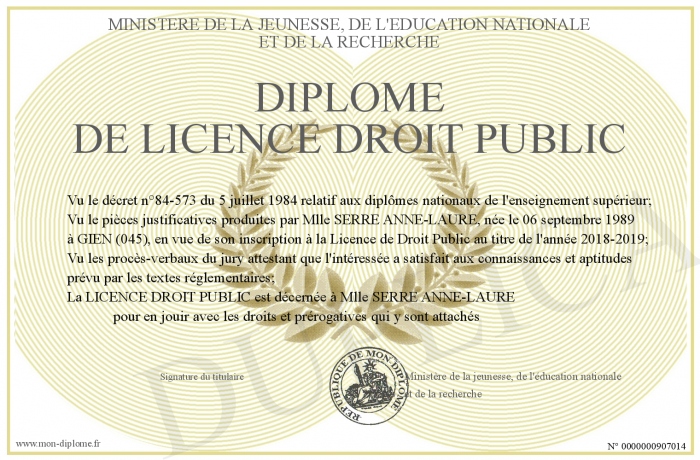 Diplome-de-LICENCE-DROIT-PUBLIC