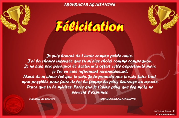 Felicitation