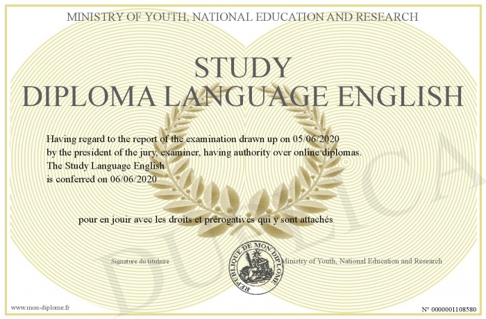 Study-Diploma-Language-English