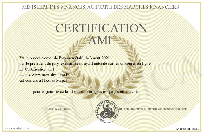 Certification-amf