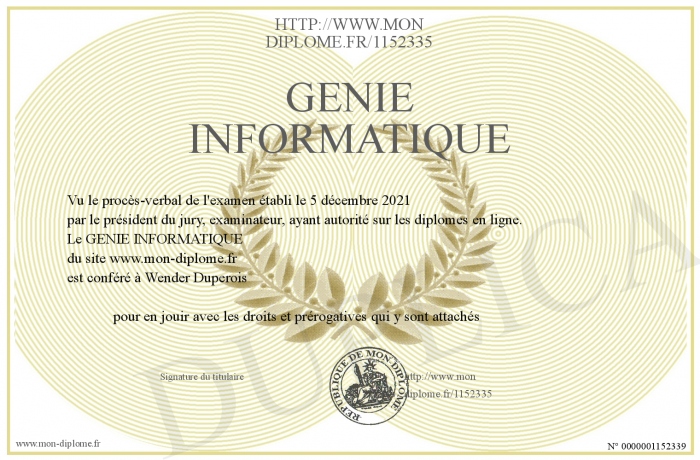 GENIE-INFORMATIQUE