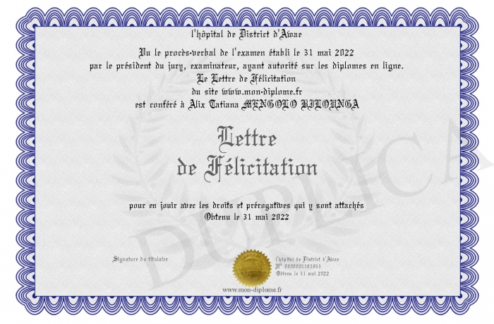 Lettre-de-Felicitation