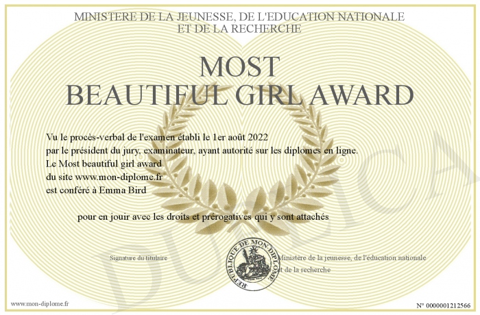 Most-beautiful-girl-award