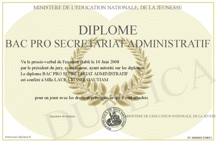 Diplome-BAC-PRO-SECRETARIAT-ADMINISTRATIF
