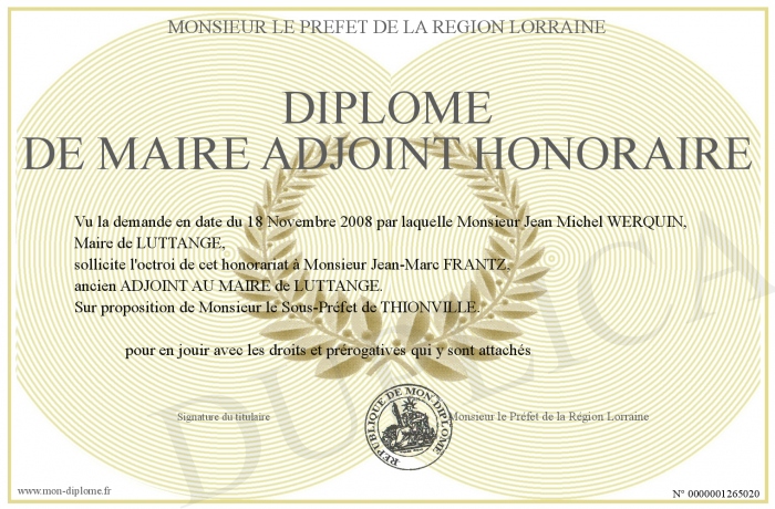 Diplome-de-Maire-Adjoint-Honoraire