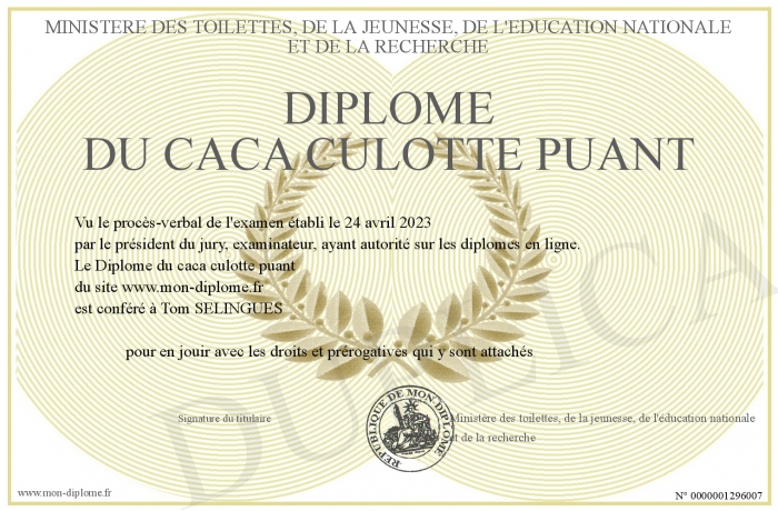 Diplome-du-caca-culotte-puant
