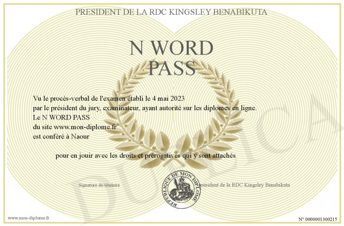 N-WORD-PASS