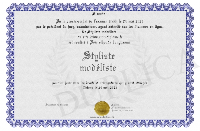 Styliste-modeliste