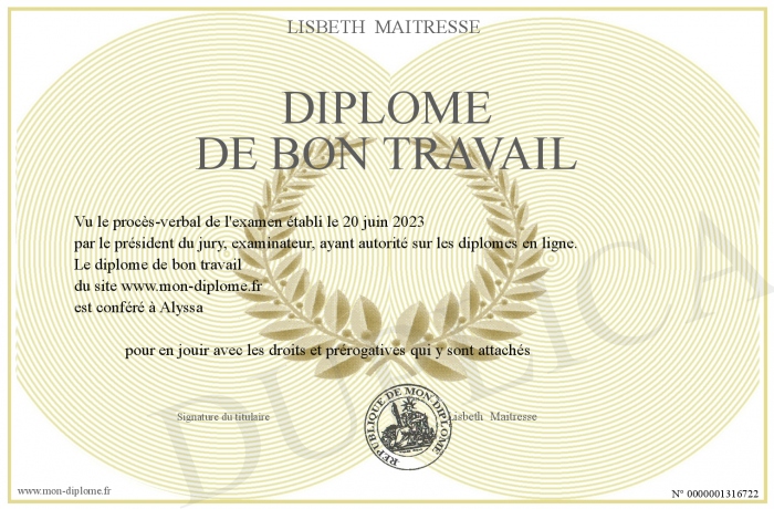 diplome-de-bon-travail