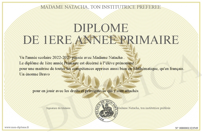 Diplome-de-1ere-Annee-Primaire