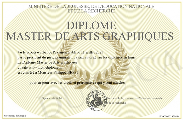 Diplome Master De Arts Graphiques