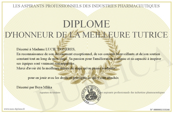 Diplome-d-Honneur-de-la-Meilleure-Tutrice