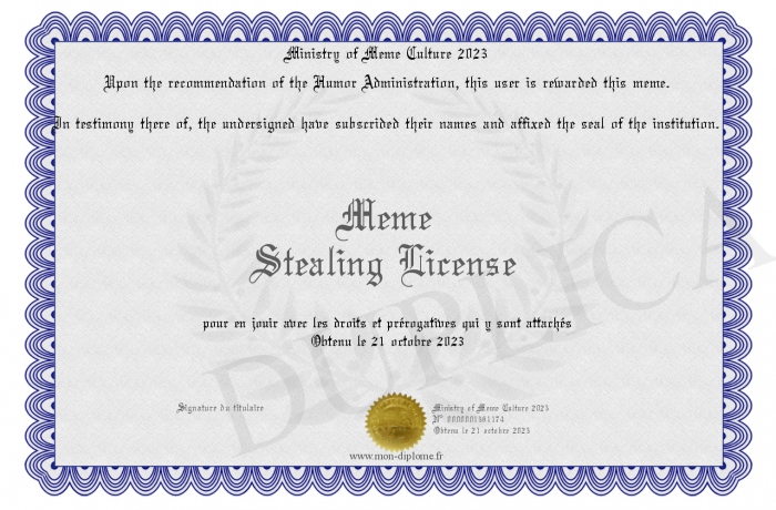 Meme-Stealing-License