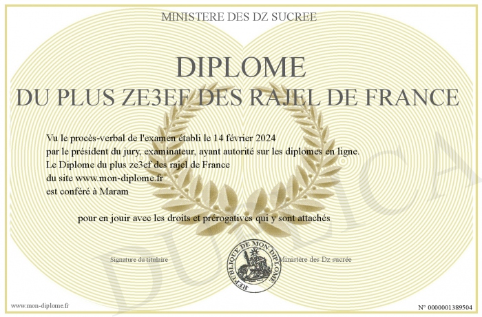 Diplome-du-plus-ze3ef-des-rajel-de-France