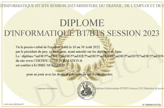 Diplome-d-informatique-BT/BTS-Session-2023