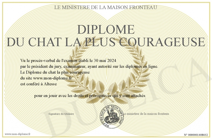 Diplome-du-chat-la-plus-courageuse