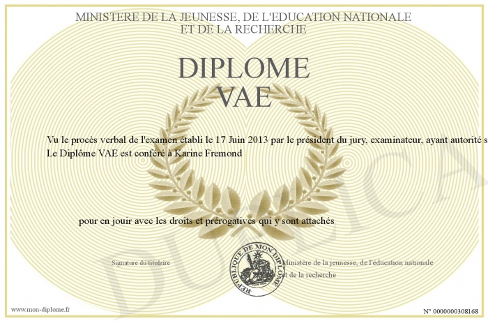 Diplome-VAE