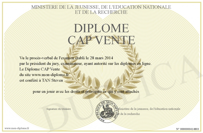 Diplome-CAP-Vente