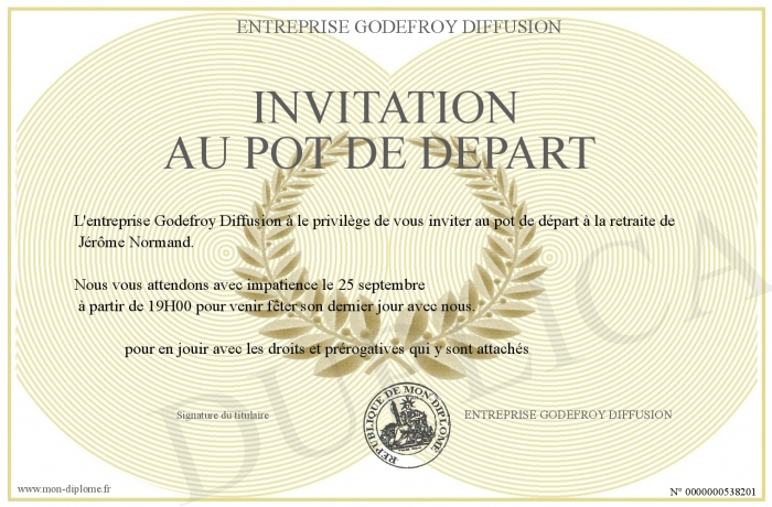 Invitation Pot De Départ Travail - Pinterest - Economie