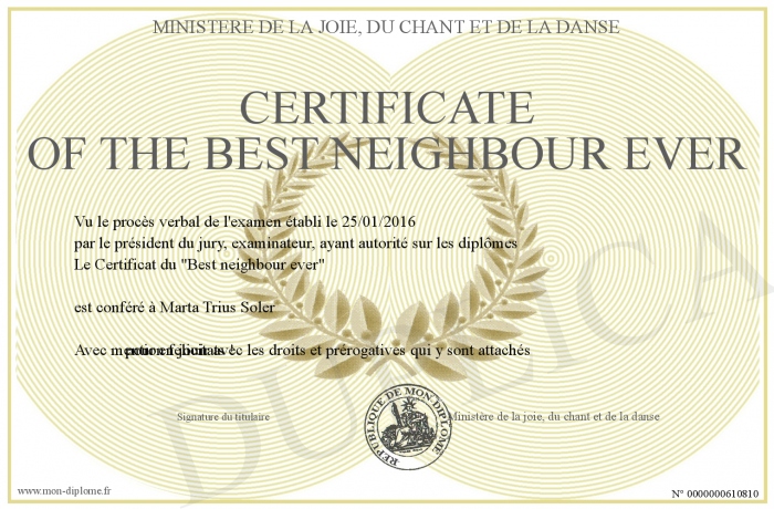 Certificate-of-the-Best-neighbour-ever