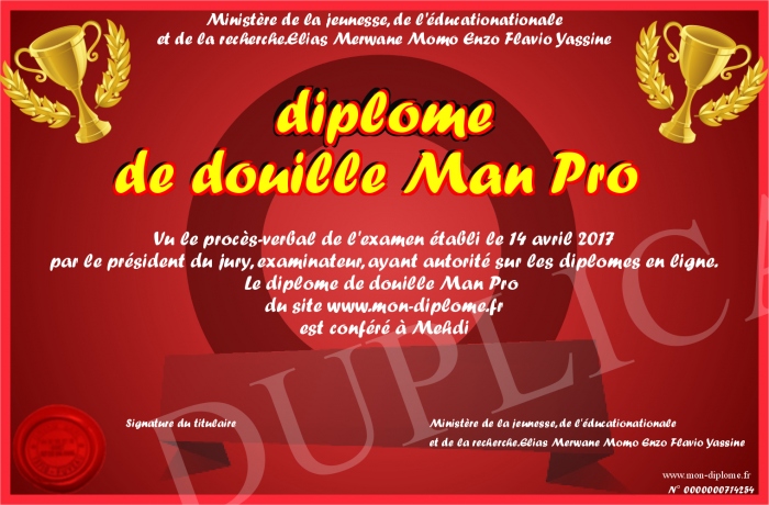 diplome-de-douille-Man-Pro