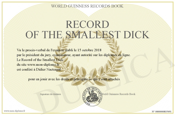 Record-of-the-Smallest-Dick