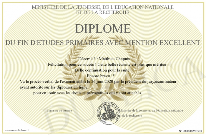 Diplome-du-Fin-d-etudes-primaires-avec-mention-Excellent