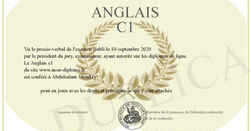 Anglais c1
