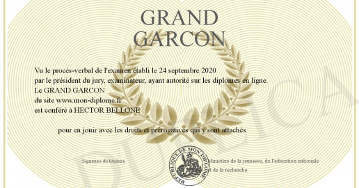 GRAND GARCON