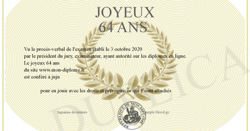 joyeux 64 ans