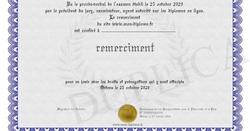 remerciment