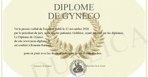 Diplome de Gyneco
